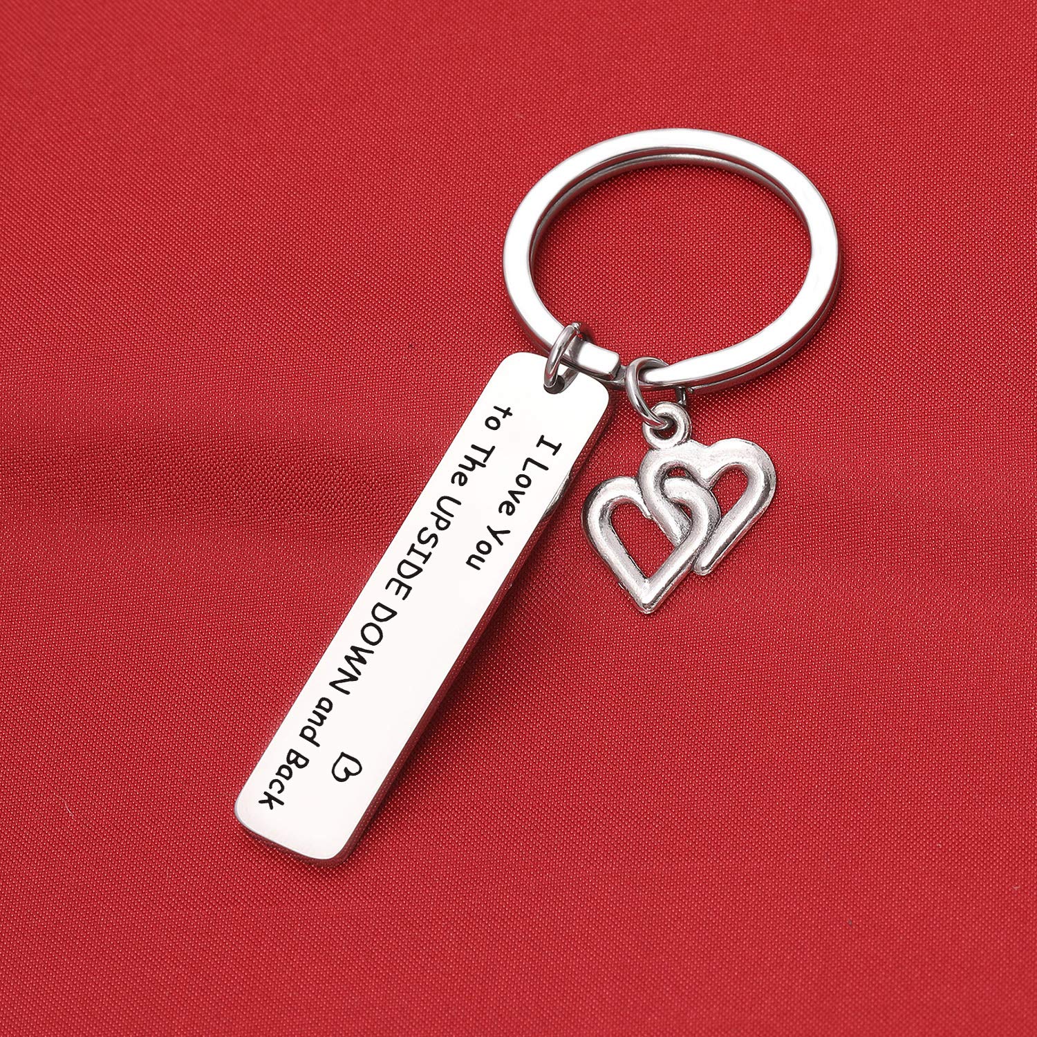 I Love You to The Upside Down and Back Keychain (I Love You to The Upside Down and Back Keychain)