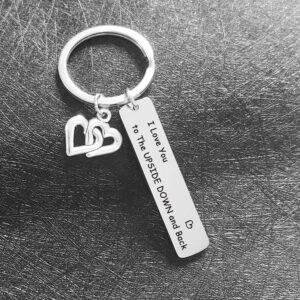 I Love You to The Upside Down and Back Keychain (I Love You to The Upside Down and Back Keychain)