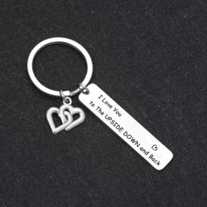 I Love You to The Upside Down and Back Keychain (I Love You to The Upside Down and Back Keychain)