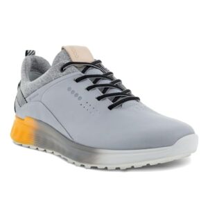 ECCO Men's S-Three Gore-TEX Golf Shoe, Silver Grey, 8-8.5