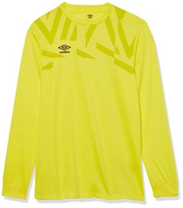 umbro unisex-kid's standard splinter goalkeeper jersey, yellow, youth large