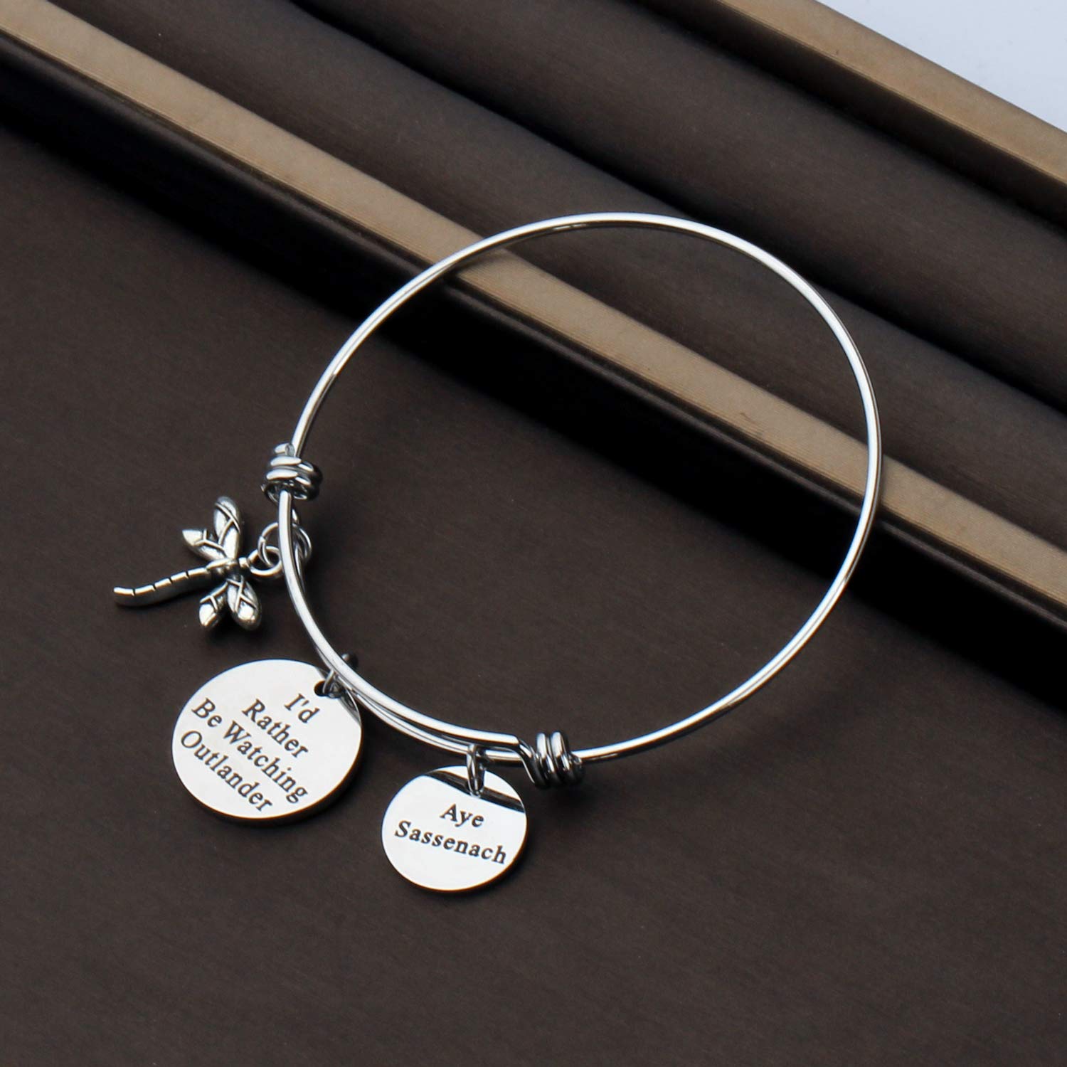 TGBJE TV Show Inspired Gifts I’d Rather Be Watching Bracelet Dragonfly Charm Bracelet (lander Bracelet)