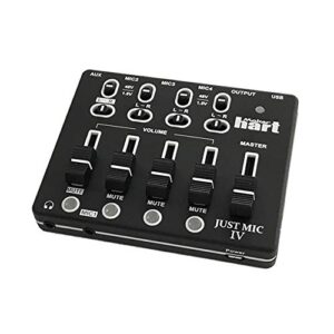 Maker hart Just Mic 4 mini Microphone Mixer 4 channels/Portable Phantom power/Audio Interface