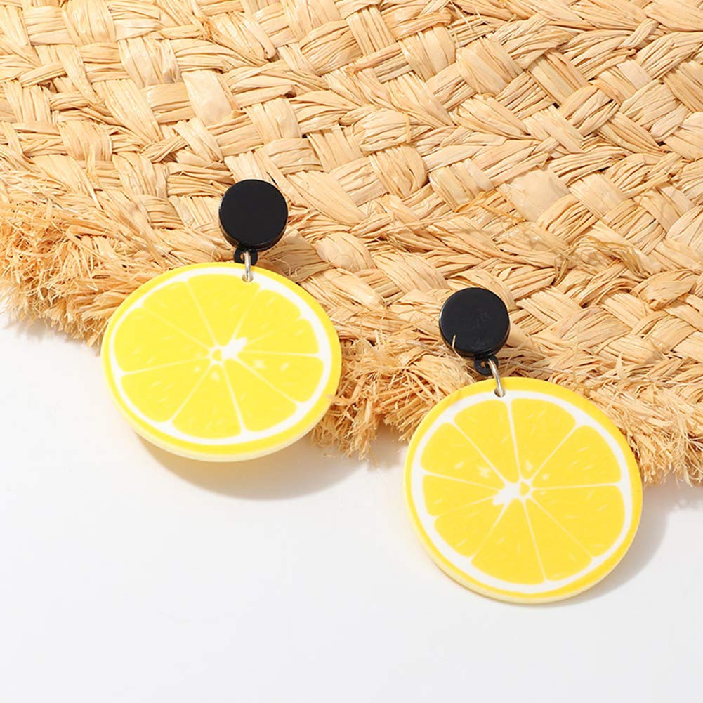 Fashion Earrings For Women,Funny Watermelon Lemon Strawberry Fruit Series Dangle Ear Studs Earrings - Cherry**