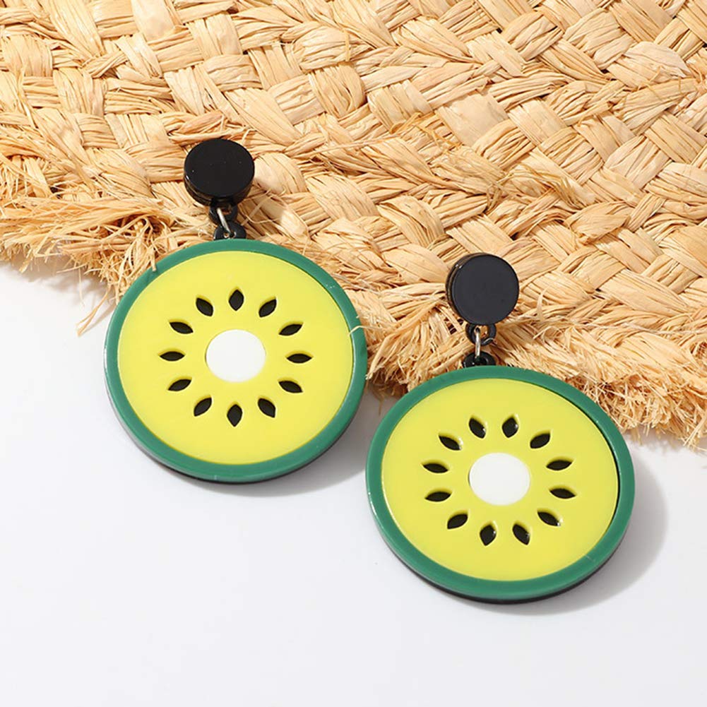 Fashion Earrings For Women,Funny Watermelon Lemon Strawberry Fruit Series Dangle Ear Studs Earrings - Cherry**