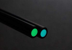 luminlay sbm & sgm series/with black pipe / 60mm length (inner 2mm, outside 3mm, glow green)