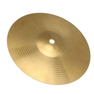 lovermusic golden diameter 8 inch drum cymbal brass alloy crash percussion accessories for drum kit suitable for novices （small）