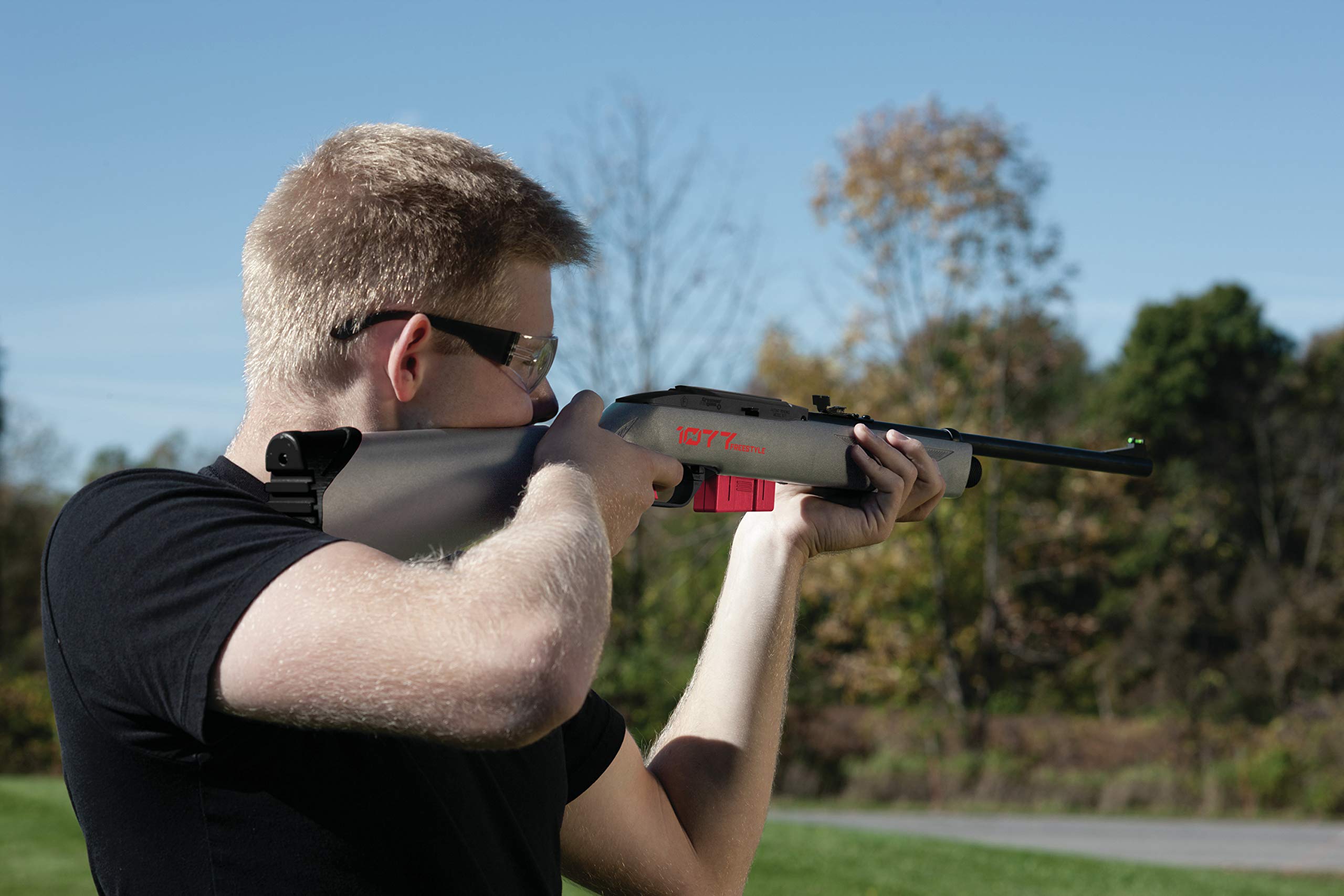 Crosman 1077FSG Freestyle Semi-Auto CO2-Powered .177-Caliber Pellet Air Rifle