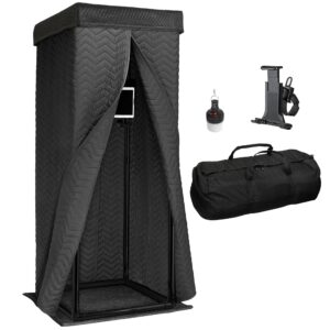 snap studio ultimate vocal booth - 360 degree reverb isolation shield for crisp, echo-free, studio quality vocals - #1 recommended by rolling stone magazine