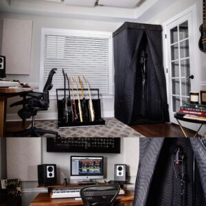 Snap Studio Ultimate Vocal Booth - 360 Degree Reverb Isolation Shield for Crisp, Echo-Free, Studio Quality Vocals - #1 Recommended by Rolling Stone Magazine