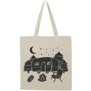 inktastic camper in a star filled night tote bag natural 3b5a5