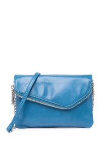 hobo vintage daria convertible clutch cross-body handbag in bayou blue