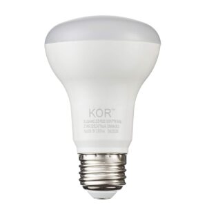 KOR (6 Pack) 7W LED R20 Reflector Light Bulb (50W Equivalent), Dimmable, 550 Lumens, UL & Energy Star, Standard E26 Base, BR20 LED Flood Light Bulbs for Recessed Can Use (2700K (Warm White))