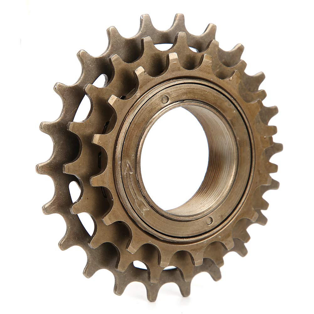 Keenso Mountain Bike Flywheel, Mountain Road Bike 3 Speed Flywheel 16/19/22T Freewheel Rear Gear Accessories