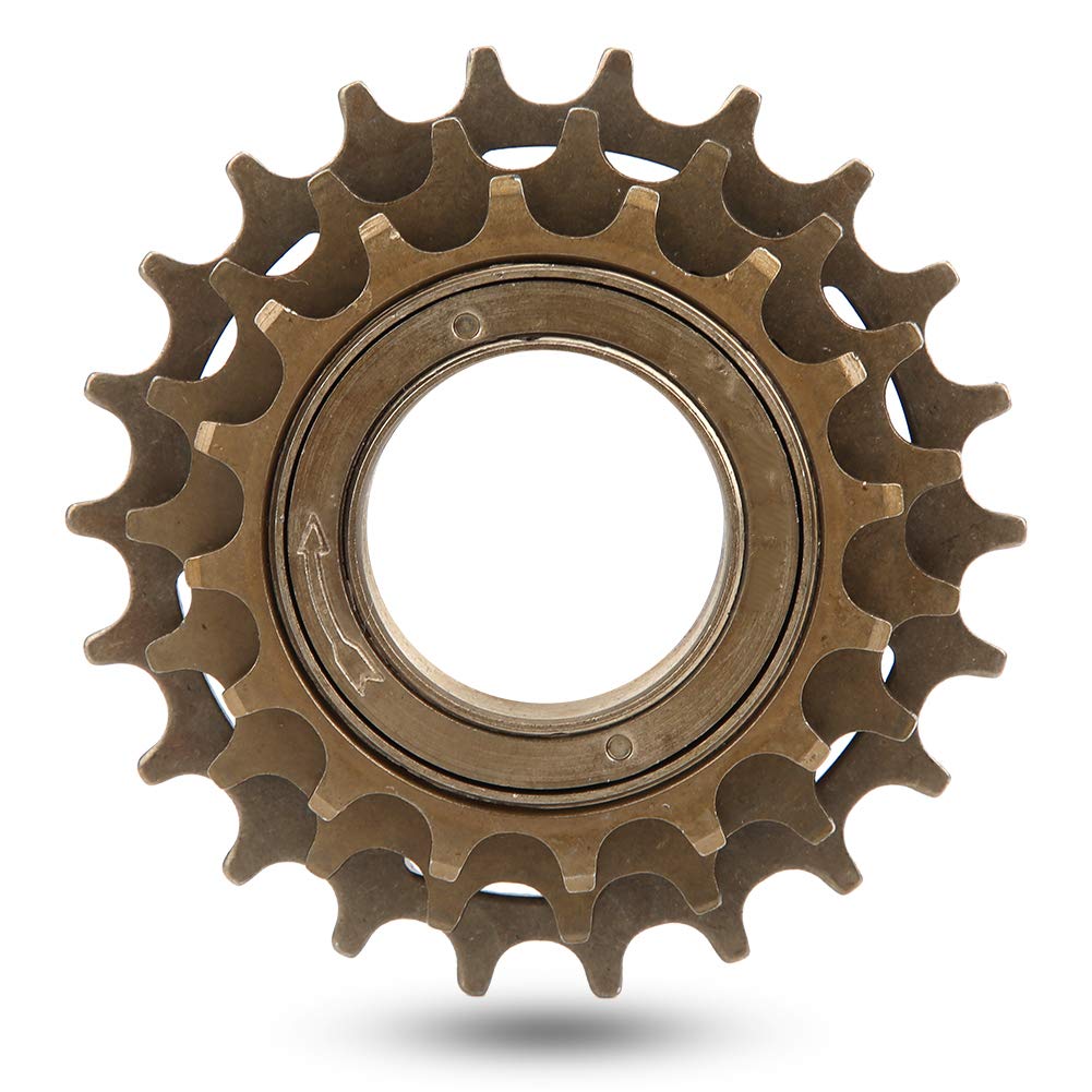 Keenso Mountain Bike Flywheel, Mountain Road Bike 3 Speed Flywheel 16/19/22T Freewheel Rear Gear Accessories