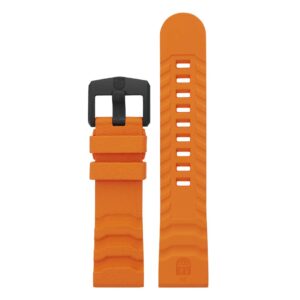 luminox watch strap fp3800.35b, orange, strap., orange, strap.