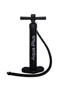 aqua plus inflatable stand up paddle board high pressure double action sup pump (black, 63cm)