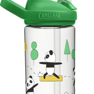 Eddy+ Kids BPA-Free Water Bottle with Straw, 14oz, Playful Pandas