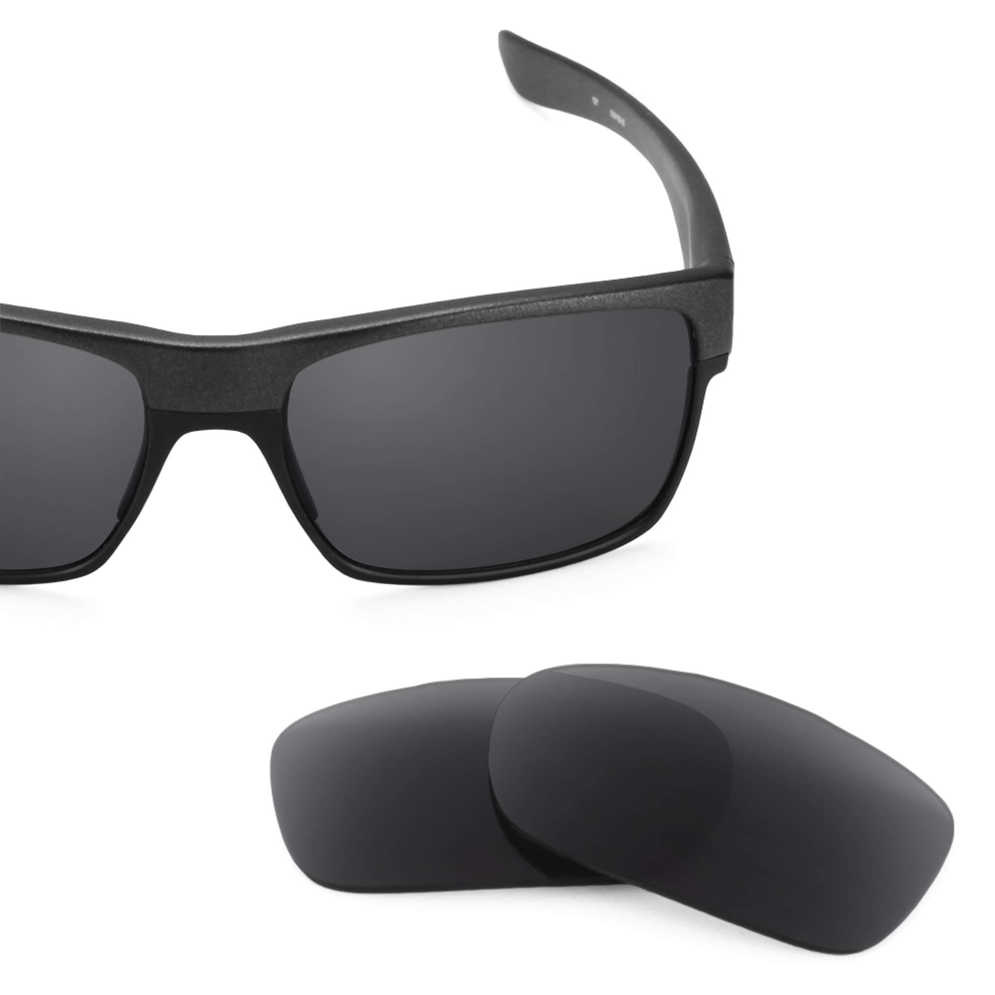 Revant Replacement Lenses for Oakley TwoFace sunglasses, UV Protection, Anti-Scratch and Impact Resistant, Elite Polarized Stealth Black