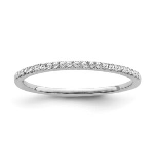 araiya fine jewelry 10k yellow gold diamond eternity band ring (1/10 cttw, i-j color, i2-i3 clarity), size 6