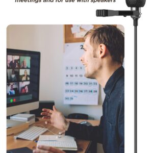 GALVANOX USB-C Microphone, Clip On Lavalier Omnidirectional Mic (Lightning)