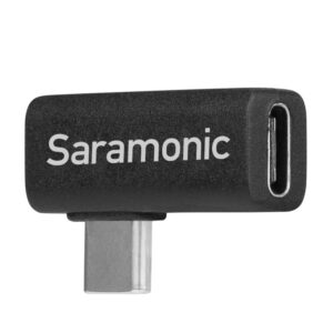 saramonic right-angle usb-c adapter, 90-degree male-to-female type-c adapter ideal for devices in gimbals & tight spaces (sr-c2005)