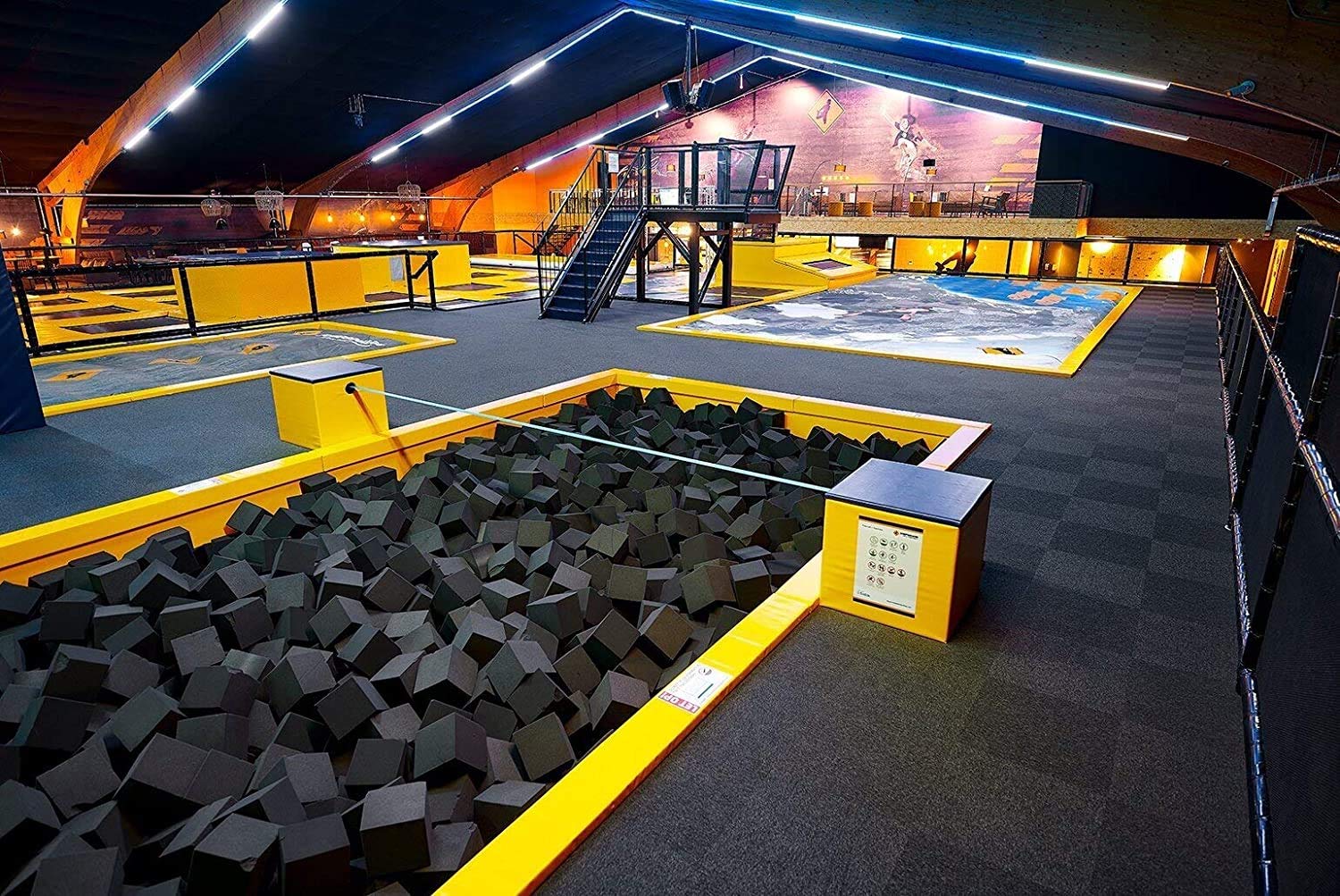 Foamma Charcoal Foam Pit Cubes/Blocks 8” x 8” x 8” 500 Pack for Gymnastics, Freerunning and Parkour Courses, Skateboard Parks, BMX, Trampoline Arenas