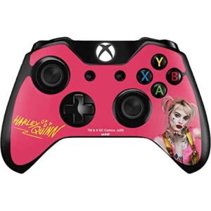 skinit decal gaming skin compatible with xbox one controller - officially licensed warner bros harley quinn blowing kisses design