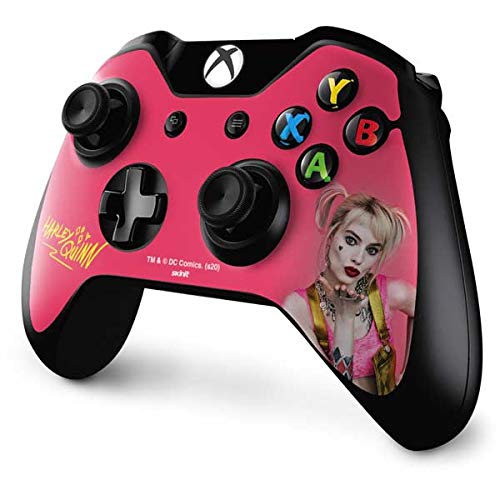 Skinit Decal Gaming Skin Compatible with Xbox One Controller - Officially Licensed Warner Bros Harley Quinn Blowing Kisses Design