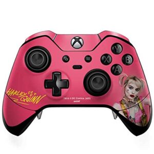 skinit decal gaming skin compatible with xbox one elite controller - officially licensed warner bros harley quinn blowing kisses design