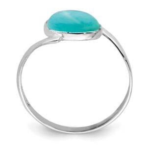 925 Sterling Silver Oval Shape Amazonite Ring Fine Jewelry For Women Gifts For Her, Size 6