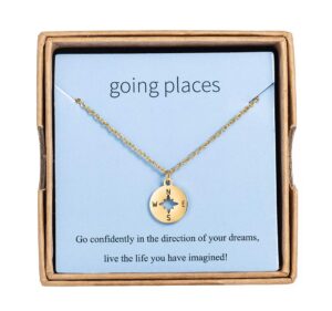 augonfever graduation gifts compass necklace gold friendship gifts for bestie friend women birthday christmas