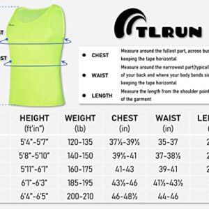 TLRUN Men's Running Tank Top Ultra Lightweight Marathon Singlet Shirts Dry Fit Yoga Workout Sleeveless T-Shirts(X-Large Yellow)