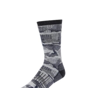 Simms Women's Merino Wool Midweight Hiker Sock - Mid-Calf Wool Sock for Women, Medium, Hex Flo Camo Admiral