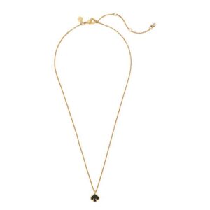 Kate Spade Everyday Spade Enamel Mini Pendant Black