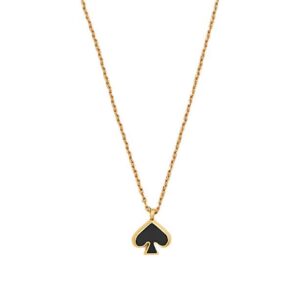 Kate Spade Everyday Spade Enamel Mini Pendant Black