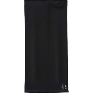 smartwool thermal merino long neck gaiter | merino wool neck warmer for men and women, black, one size