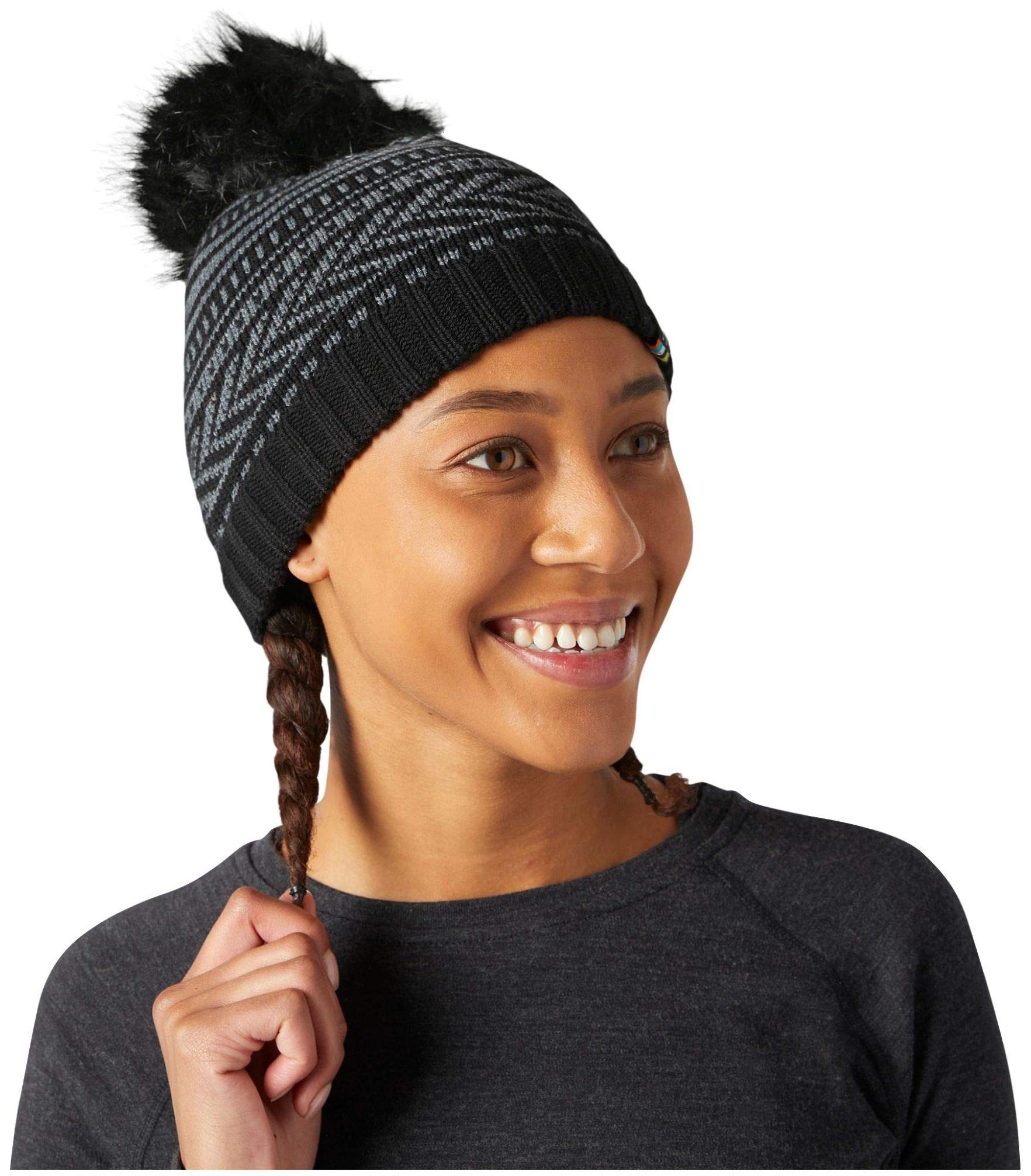 Smartwool Chair Lift Merino Wool Beanie For Men and Women, Black, One Size