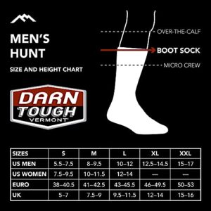 DARN TOUGH (Style 2012) Hunting Boot Midweight w/Full Cushion Sock - Charcoal, Small