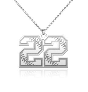 moonlight collections number necklace personalized jewelry custom number chain 925 sterling silver