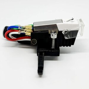 Headshell, Chrome mount cartridge, needle, stylus for DENON DP-30L, DP-35F, DP-37F, DP-45F, DP-47F, DP-51F, DP-52F, DP-23F