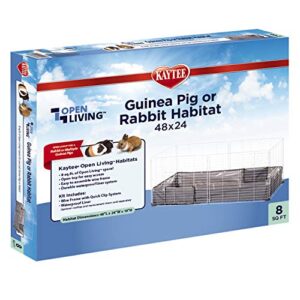 kaytee open living pet rabbit or guinea pig habitat, 48" x 24"