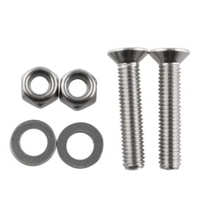 JCBIZ 2 Sets 87mm Nylon Zig Zag Cleat Kit for Kayak with Screws and Nuts