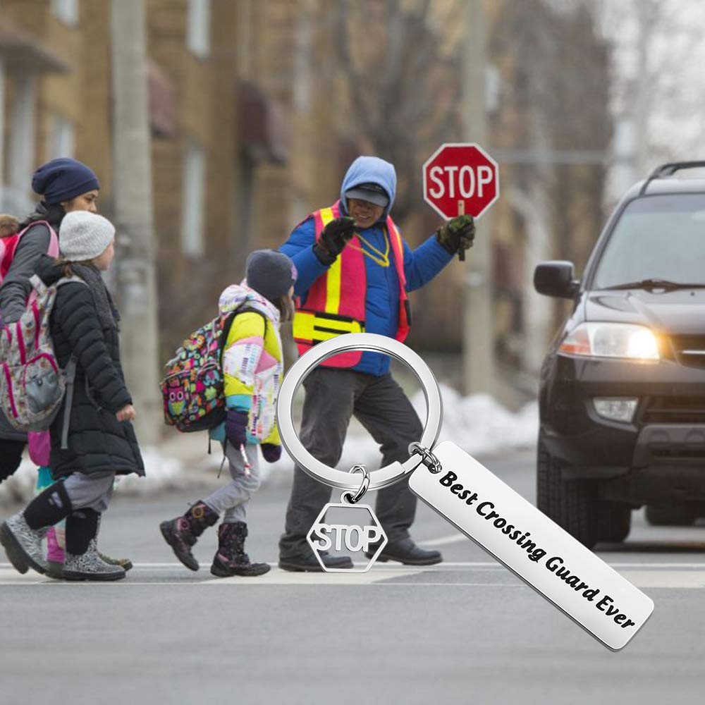 FAADBUK Best Crossing Guard Ever Keychain (Best Crossing Guard Ever Keychain)