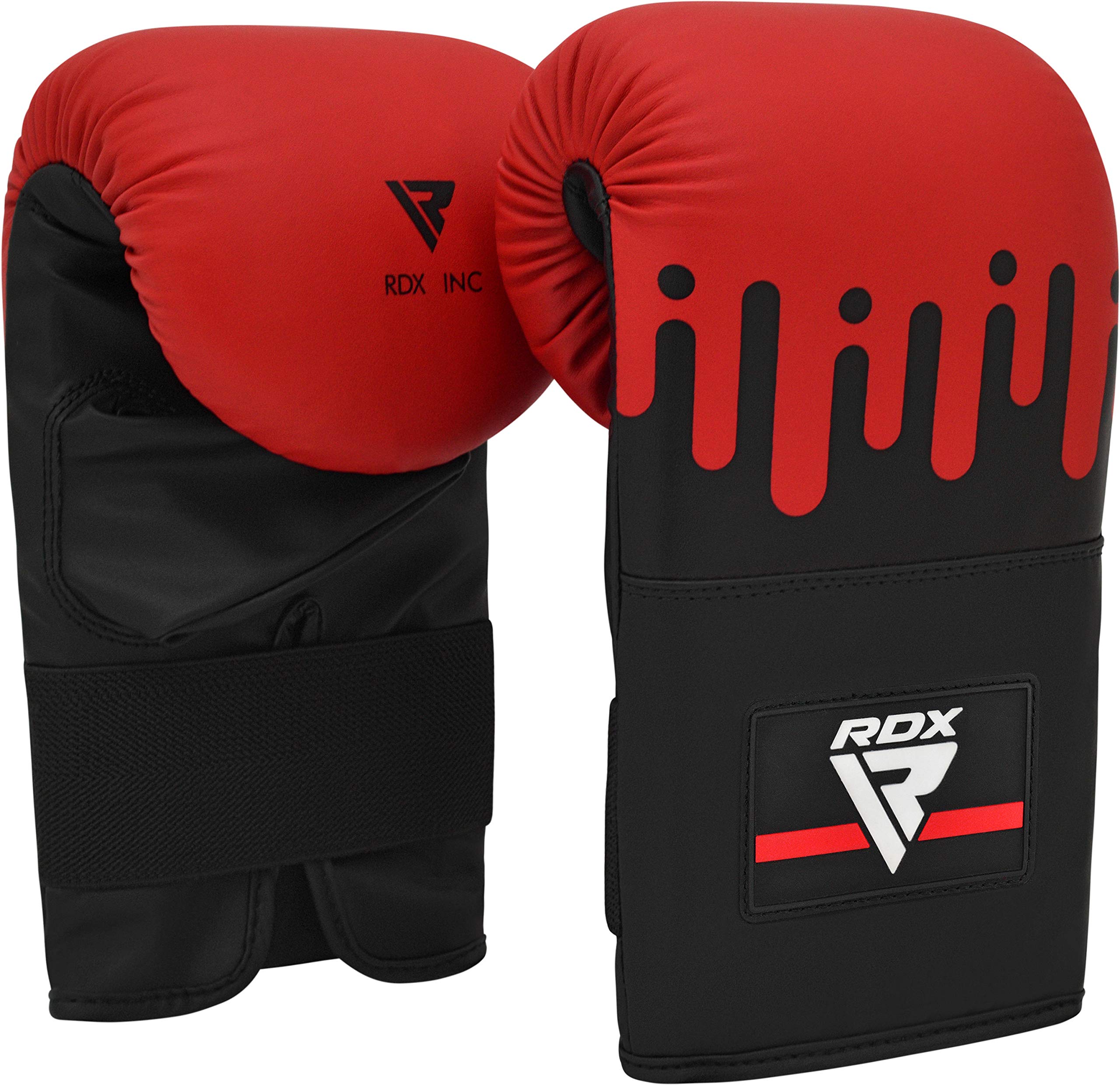 RDX Bag Gloves for Heavy Punching Training, Maya Hide Leather Punch Mitts for Boxing, Muay Thai, Sparring, Kickboxing, Martial Arts, MMA, Ideal for Thai pad, Focus Pads, Double End Speed Ball Workout