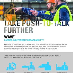 2 TLK100 Wave Using 4G LTE/WiFi Two Way Radio with Nationwide Coverage - Monthly Service Fee Required by Motorola Solutions