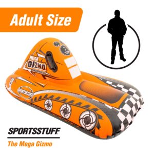 SportsStuff Mega Gizmo Adult Inflatable Snow Tube Sled , Black