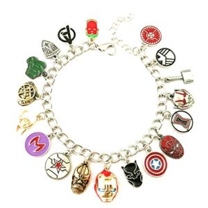 universe of fandoms superhero charm bracelet gifts for women girl