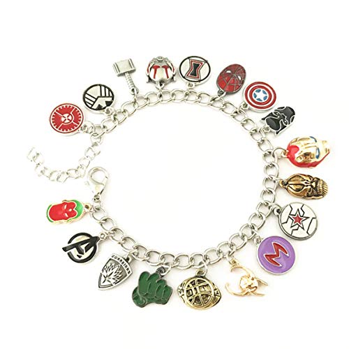 Universe of Fandoms Superhero Charm Bracelet Gifts for Women girl