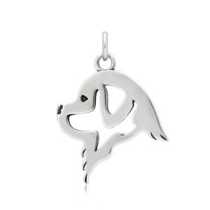 dazzling paws jewelry sterling silver newfoundland pendant only